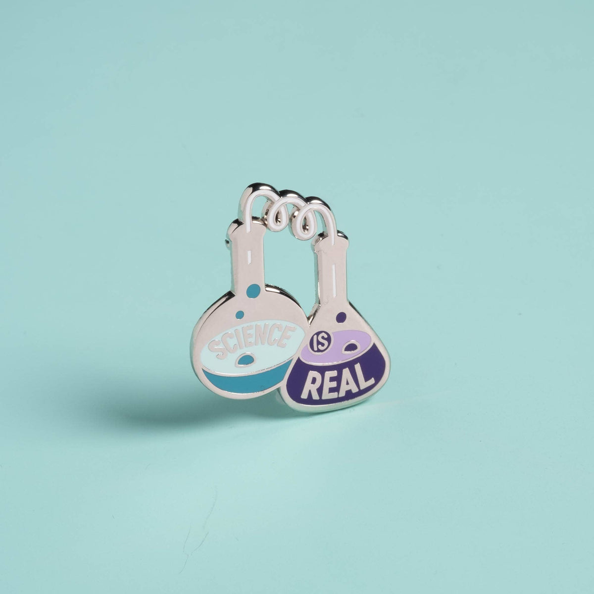 Science is Real • Flasks Pin – Beardsgaard
