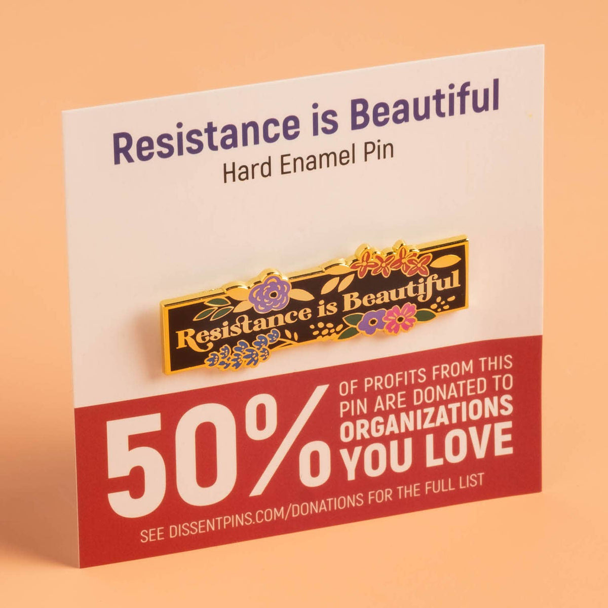 Resistance is Beautiful Pin – Beardsgaard
