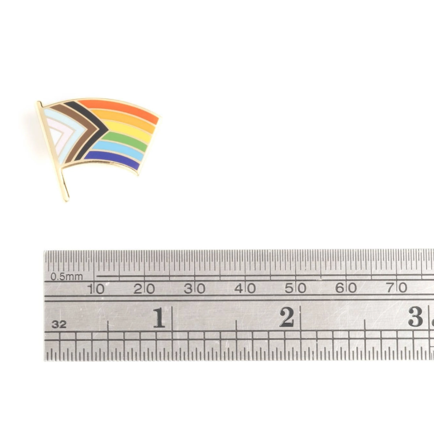 Progress Pride Flag Pin – Beardsgaard